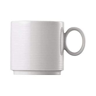 Thomas Loft Becher mit Henkel, Klein, Stapelbar, Porzellan, Wei&szlig;, Sp&uuml;lmaschinenfest, 330 ml, 15573