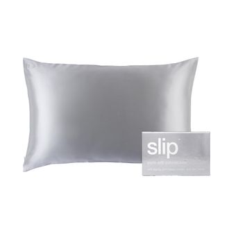 Slip Slip Queen-Seiden-Kissenbezug, Silberfarben - Slipsilk Pure Mulberry 22 Momme Seide Kissenbezug