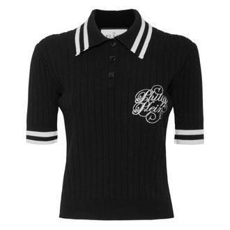Philipp Plein Femme, Tops, Noir, Taille: 40 FR Polo en Maille