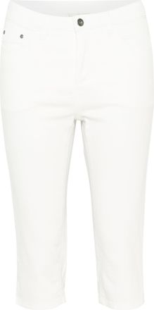 Kaffe Kaffe Damen Kaffe Womens Capri Jeans Colored Denim Below Knee Length Slim Fit High-Waisted Jeans, Chalk