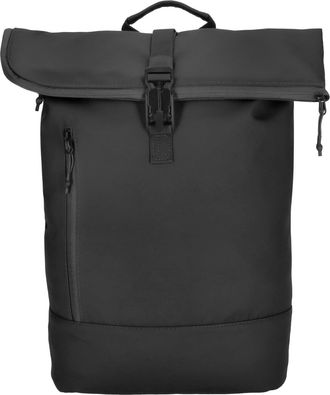 Kenorada Rucksack Leisure RS60-B | moderner Tagesrucksack mit Rolltop | gepolstertes Laptopfach (bis 15) | verstellbare Schulterriemen | Zwei Au&szlig;enf&auml;cher (Blac