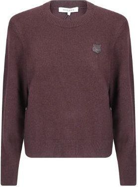 Maison Kitsun&eacute; | Fox Head Lambswool Comfort Jumper - L
