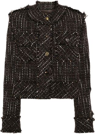JNBY Tweed-Jacke mit Kristallen - Braun