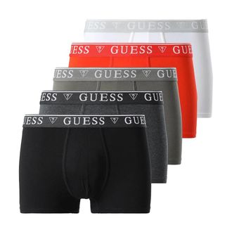 Guess Homme, Sous-vêtements, Multicolore, Taille: S 5 Boxers en Coton - Slip Multicolore