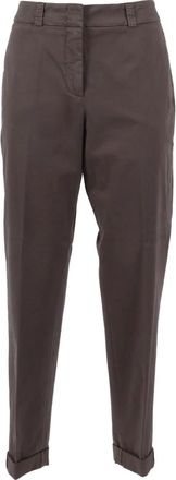 PESERICO Femme, Pantalons, Brun, Taille: 42 FR Pantalon Chino