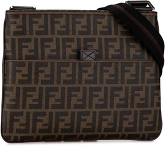 Fendi Hobo Bags - Zucca Coated Canvas Crossbody - Gr. unisize - in Braun - f&uuml;r Damen