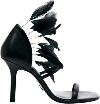 Patrizia Pepe Femme, Chaussures, Noir, Taille: 38 EU Sandales &agrave; talons Essential Fly