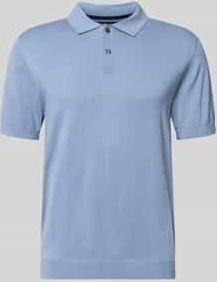 Christian Berg Regular Fit Poloshirt in Strick-Optik