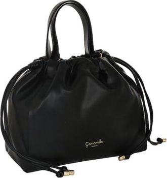 Camomilla Sac à Main Femme, avec Bandoulière, Similicuir, Collection Maty, Taille M, Couleur Noir