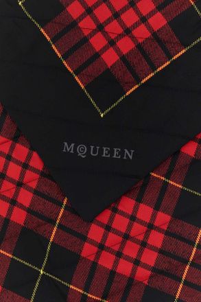 Alexander McQueen 8518653001q 1074 Blackred Exterior: Silk Sciarpe E Foulard Scarfs