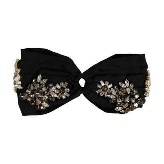 Dolce & Gabbana Bandeau orn&eacute; - Femme - Accessoires - Noir - Taille: ONE Size