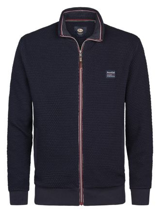 Petrol Industries Gerippte Strickjacke Kenai Blau XXXL