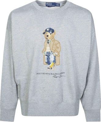 Polo Ralph Lauren Homme, Sweatshirts et sweats &agrave; capuche, Gris, Taille: XL SweaT-shirt en maille