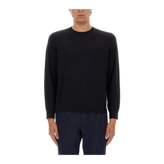 Theory Rundhals-Pullover aus Regal-Wolle - - Knitwear - Herren - Blau - S