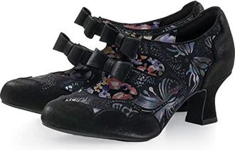 Ruby Shoo Sophia Chaussures à talon moyen avec noeud, Noir, 38 EU