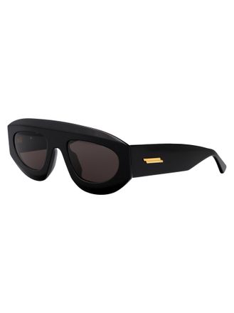 Bottega Veneta Unisex Sunglasses Bv1358s Black-Grey Acetate Black-Black-Grey Black/black/grey