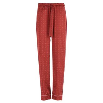 Forte_Forte Femme, V&ecirc;tements de nuit et de d&eacute;tente, Rouge, Taille: 42 FR Le Club Satin Pyjama Pantalons