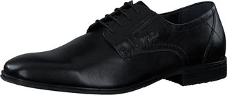 s.Oliver Herren Schnürschuhe aus Leder Elegant, Schwarz (Black), 43 EU