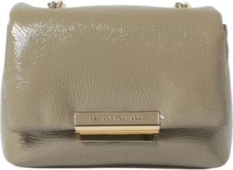 A|X Armani Exchange Femme, Sacs, Beige, Taille: ONE Size Petit sac &agrave; bandouli&egrave;re matelass&eacute; avec cha&icirc;ne