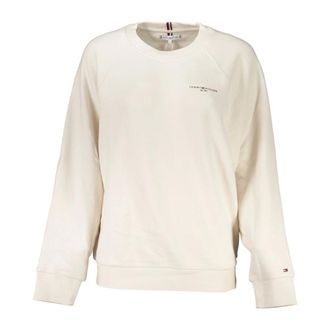 Tommy Hilfiger Femme, Sweatshirts et sweats &agrave; capuche, Beige, Taille: 34 FR SweaT-shirt Beige avec Logo