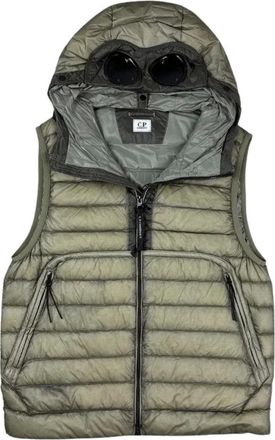 C.P. Company C.p. Company - D.d. Shell Goggle Down Gilet - Homme - Vestes - Gris - Taille: XL