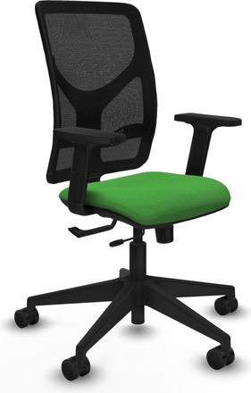 Piqueras y Crespo B&uuml;rostuhl mit 2D-Armlehnen, h&ouml;henverstellbare Lendenwirbelst&uuml;tze, ausgestattet mit Syncro/Traslack und Schneideschaum, mit Rollen von 65 mm, Nylon, Sc