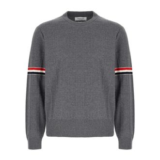 Thom Browne Stilvolle Strickkollektion - - Knitwear - Herren - Grau - S