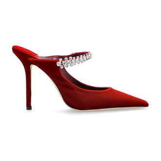 Jimmy Choo London Bing 100 Heeled Mules - - Shoes - Damen - Rot - 39 1/2 EU