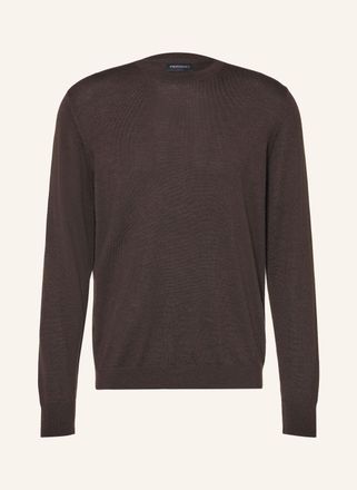 Strokesman's Strokesmans Pullover Aus Merinowolle braun