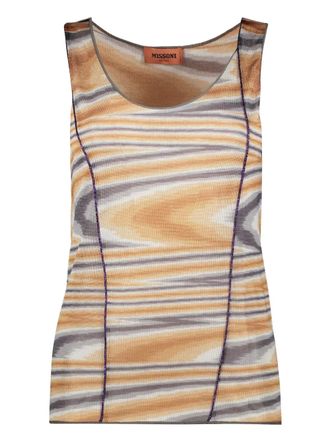 Missoni haut à motif abstrait - Marron
