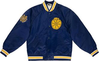 Aim&eacute; Leon Dore Team Sportjacke aus Satin - Blau