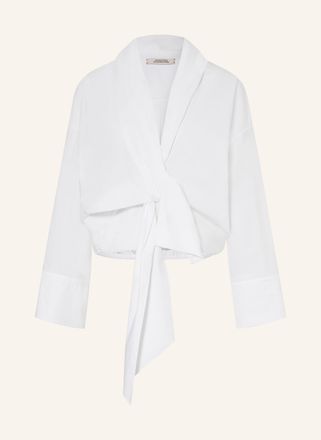 Dorothee Schumacher Dorothee Schumacher Bluse Poplin Power In Wickeloptik weiss