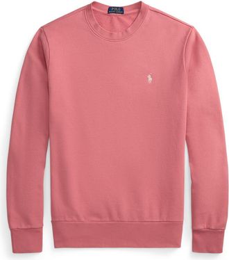 Ralph Lauren Unifarbenes Sweatshirt mit Poloreiter-Stickerei in