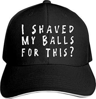 Generic Casquette Trucker Je Me suis Ras&eacute; Les Couilles pour &Ccedil;a Vintage Casquette De Baseball S&eacute;chage Rapide Anti-Soleil Cap pour Les Saisons Cyclisme Femmes