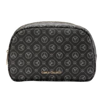 Carlo Colucci Kosmetiktasche- oval Cozzio - - Bags - Herren - Schwarzk - ONE SIZE