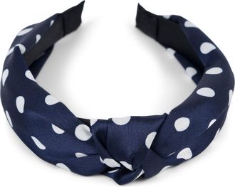 styleBREAKER Haarschmuck Haarreif gepunktet mit Knoten Rockabilly