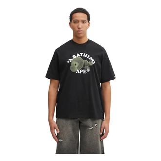 A Bathing Ape Milo College Relaxed T-Shirt - - Tops - Herren - Schwarzk - XL