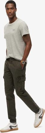 Superdry Para - Schmal geschnittene Cargohose in Dunkelgrau/Gr&uuml;n