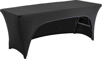 Oviala Oviala - Tischdecke mit Öffnung für Klapptische von 180 cm in Schwarz Schwarz