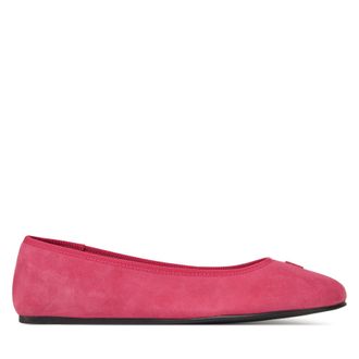Tommy Hilfiger Ballerinas Tommy Hilfiger Th Hardware Suede Ballerina FW0FW08655 Rosa
