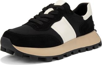 Filippo Plateau Sneaker Damen Schwarz Leder - Schuhe Damen Sneaker Leder - Halbschuhe - 38