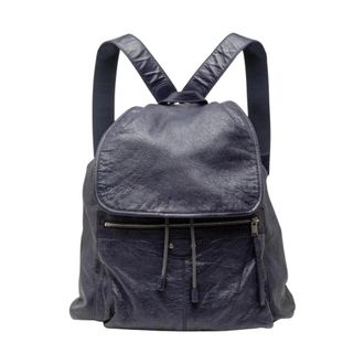 Balenciaga Pre-owned Leder-Rucksack mit Kordelzug - - Pre-owned - Damen - Blau - ONE SIZE