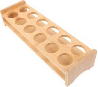 PartyKindom Teiliger Holz Shot Glashalter Whisky Becher Organizer Weinglasständer Für Bar Restaurant Zuhause Stabiler Platzsparender Weinbecher Speicher Für Party