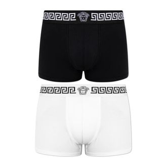 Versace Homme, Sous-v&ecirc;tements, Noir, Taille: 3XL Cotton-Jersey Briefs 2-Pack