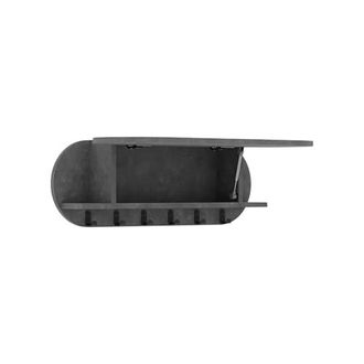 Dmora Wandgarderobe Hestia Grau, 6 Haken