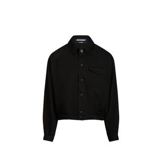 Jacquemus Veste courte ample boutonn&eacute;e unie