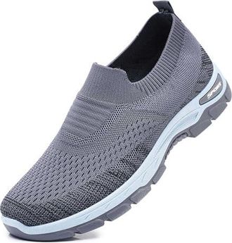 Generico Chaussures D&eacute;contract&eacute;es Hommes Pied Large Homme Slip on Baskets Basses sans Lacets Respirantes Basket-Ball Tennis Sport Confortables Mode de Sentier 