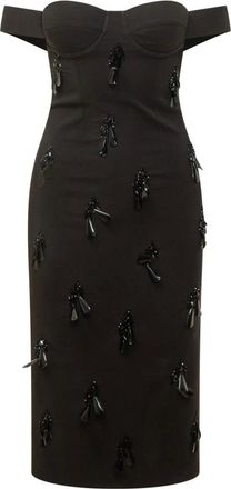 Des_Phemmes DES Phemmes, Femme, Robes, Noir, Taille: 40 FR Robe bustier &eacute;paules d&eacute;nud&eacute;es