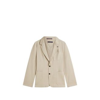 Tommy Hilfiger Blazer droit &agrave; col revers en coton