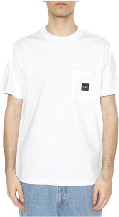 HUF Huf, Homme, Tops, Blanc, Taille: S T-Shirt Ras du Cou